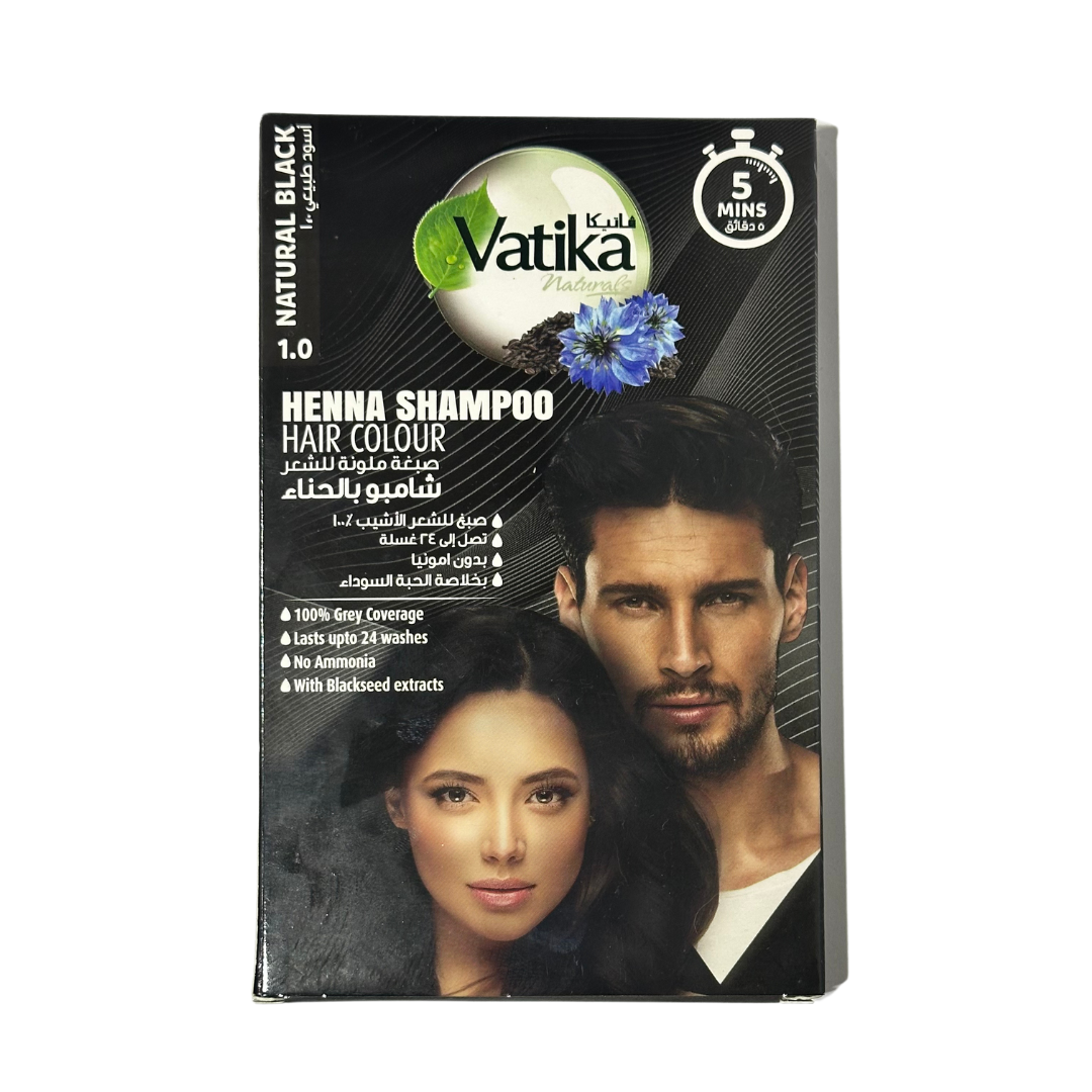 Vatika Henna Colour Shampoo Black 20 ml X Sachets – Perfumería Saideep