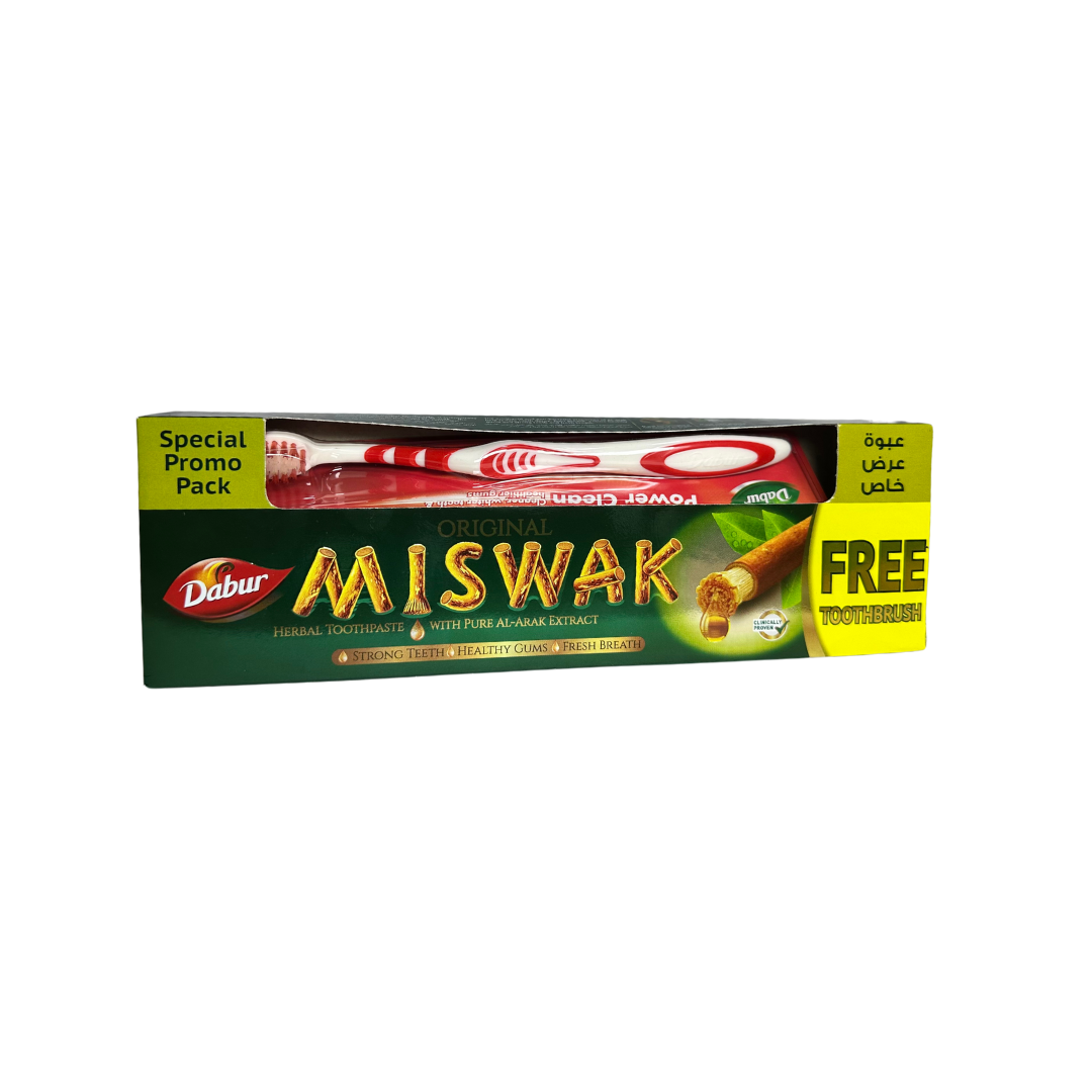 Dabur Miswak Herbal Pasta Dental 190 gr + Cepillo – Perfumería Saideep